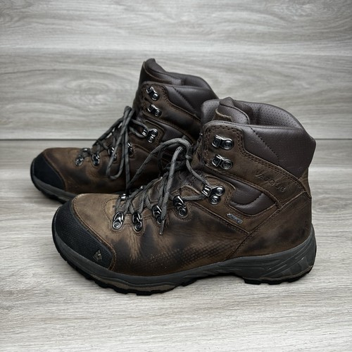 Vasque Brown Leather Goretex Hiking Boot Mens Size 9.5M Vibram 7160 M ...