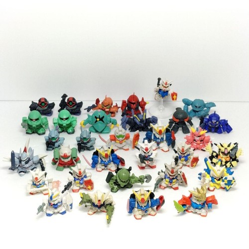 Mobile Suit Gundam Goods lot set 32 Full color Eraser figure SD ...