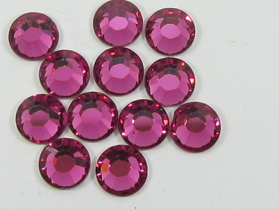 34ss FUCHSIA STAR BRIGHT FLATBACK Rhinestones 18pcs. | eBay