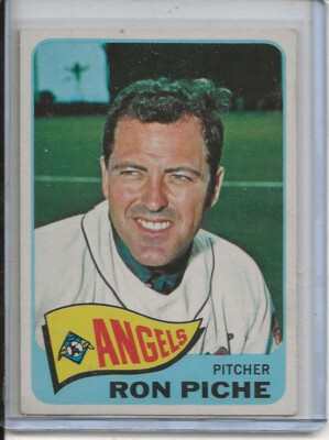 1965 Topps Baseball Card Ron Piche Pitcher L.A Angels Near Mint # 464 ...