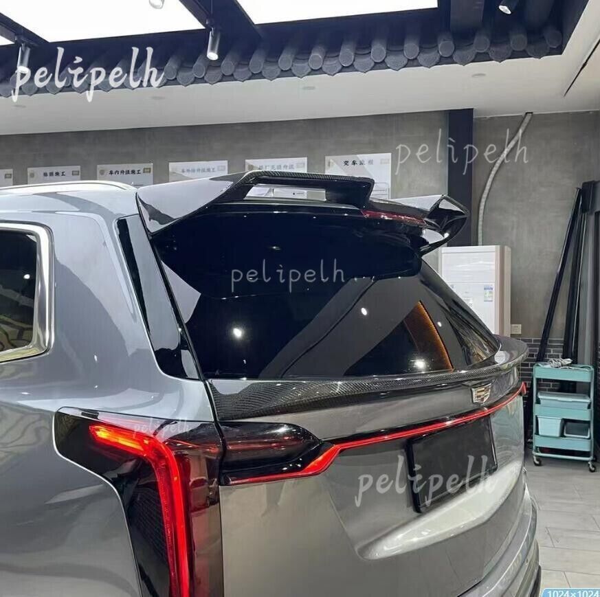 Carbon Fibre Rear Tail Wing Trunk Lip Spoiler Fits For Cadillac XT6 ...