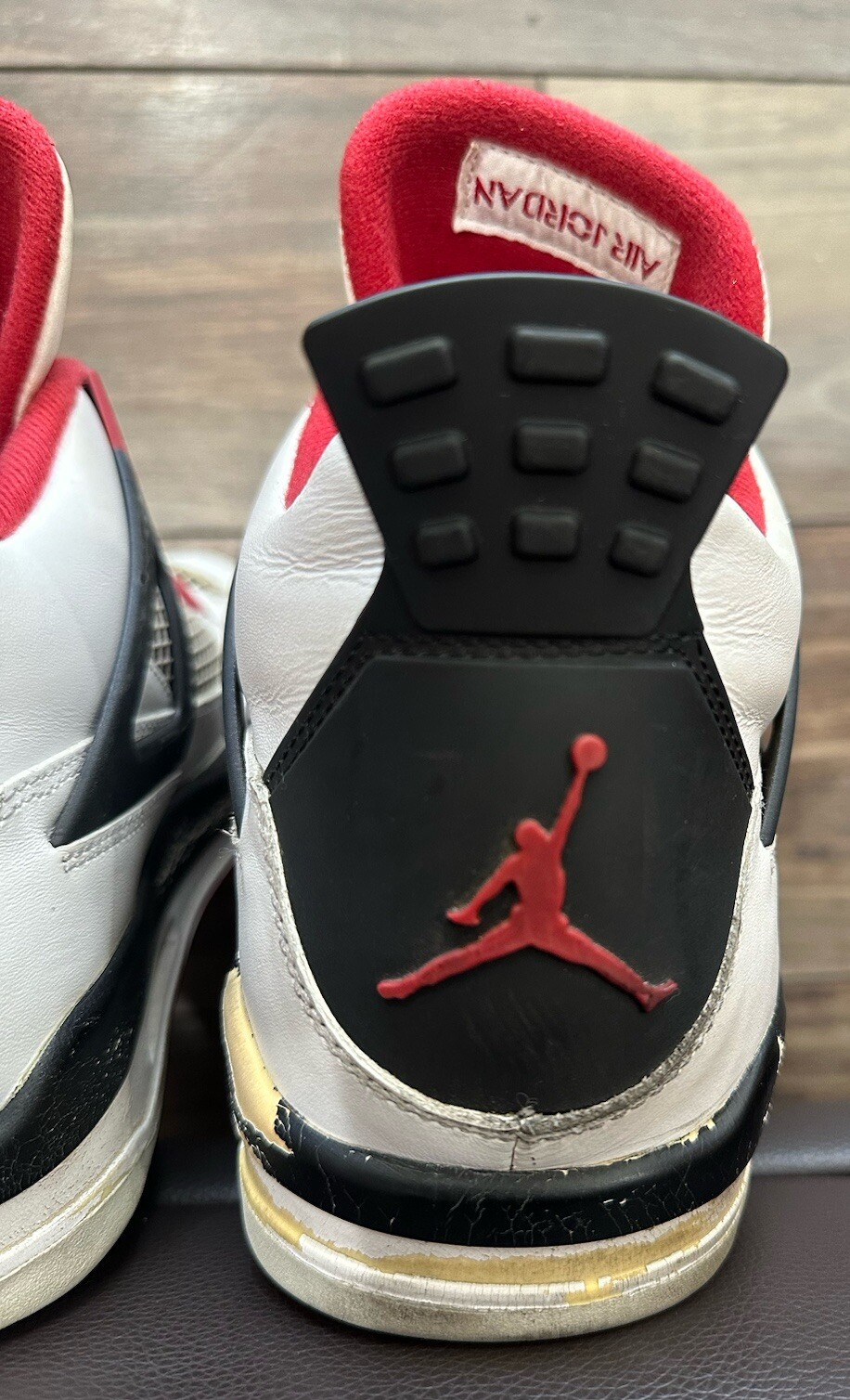 Men’s Nike Air Jordan Size 14 - Retro 4s Fire Red Bred Year: 2012 ...