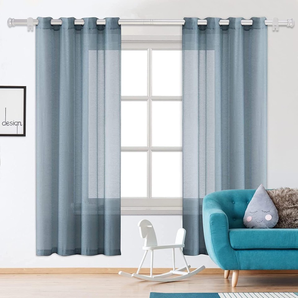 Curtain Rods 2 Pack Curtain Rods for Windows 30 to 45 Inch5/8 curtain ...