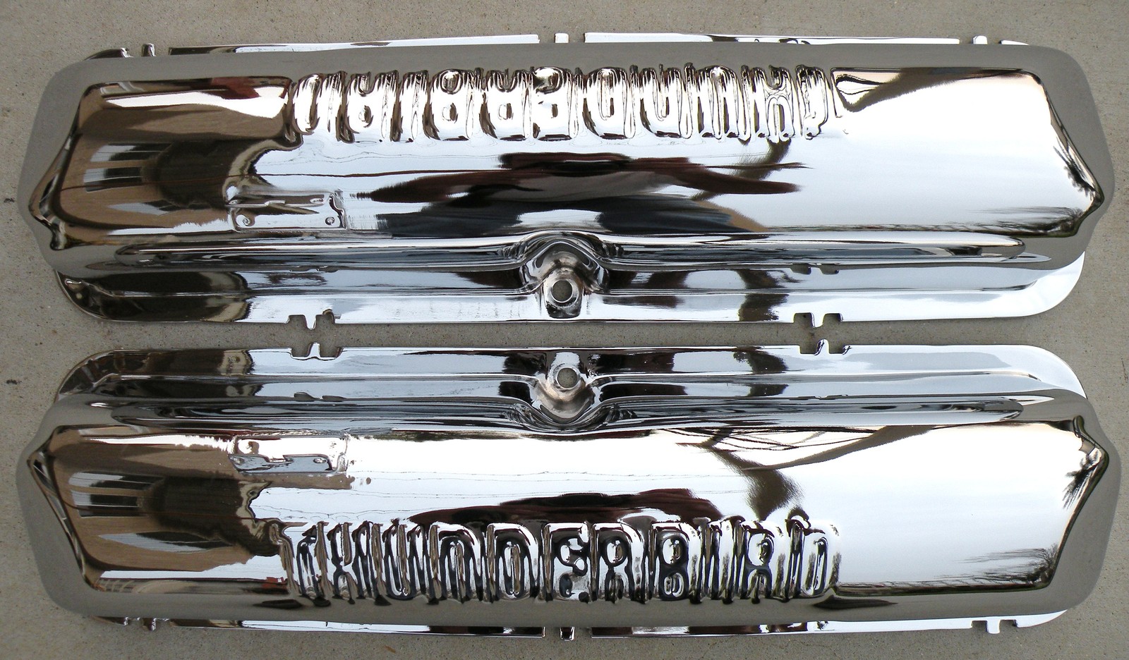 X FORD THUNDERBIRD FE 390 427 428 CHROME VALVE ROCKER ARM COVERS 1958 ...