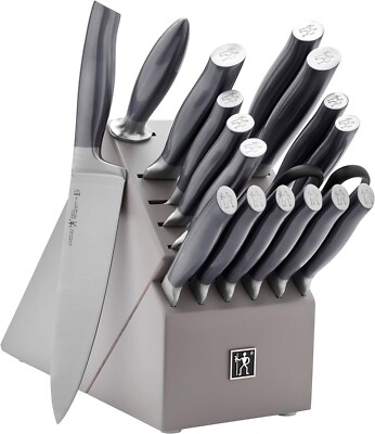 Henckels International Graphite 18-Pc. Self Sharpening Knife Block Set ...