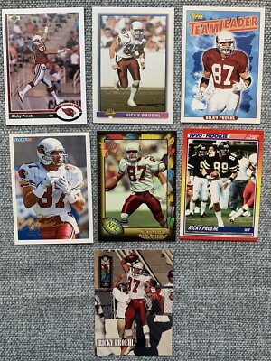 Ricky Proehl Arizona Cardinals 7-Card Lot includes 1990 Score Rookie ...