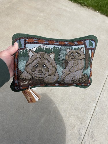 Vintage Dakin Lou Rankin Sammy Raccoon Small Throw Pillow New With Tags ...