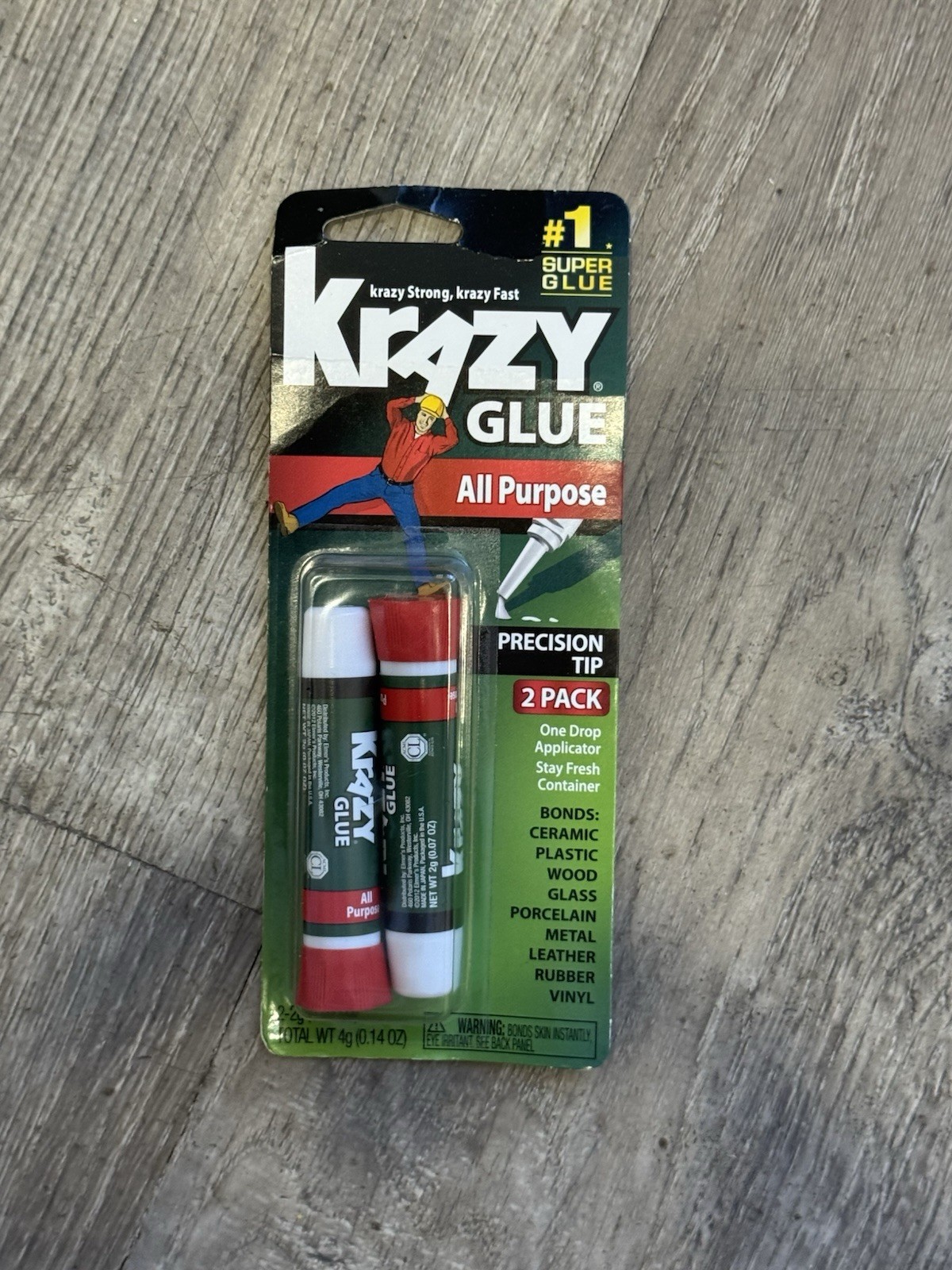 Krazy Glue KG517 Purpose Super Glue, Precision Tip, 2 Grams, 2 Count | eBay