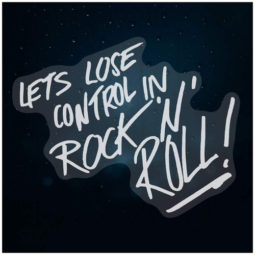 'Rock & Roll' Static Window Clings / Stickers (WC014790) | eBay