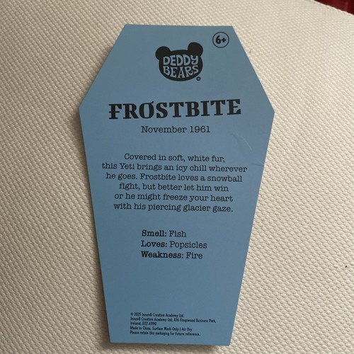 Deddy Bears - Frostbite Soft Toy with Coffin NEW Toy of the Year Winner ...