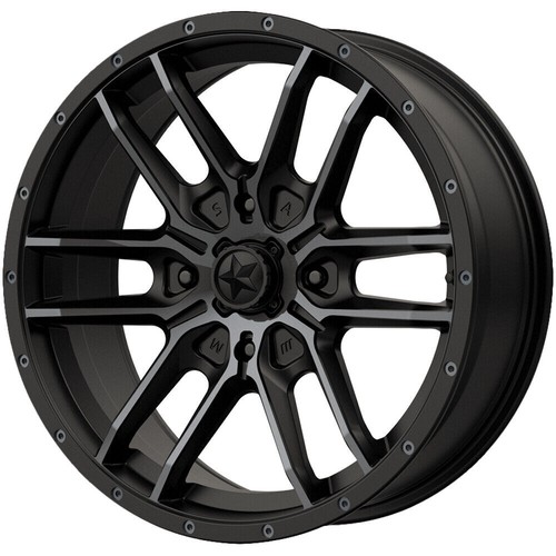 4-MSA Offroad M43 Fang 15x7 4x110 +38mm Black/Tint Wheels Rims 15" Inch ...