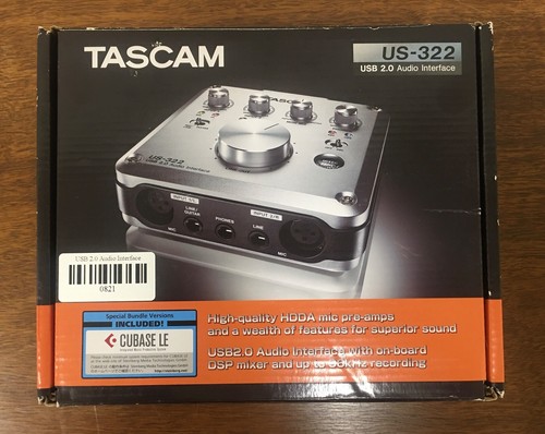 TASCAM US-322 USB 2.0 Audio Interface - New in Box | eBay