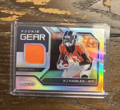 2020 Panini Prizm KJ Hamler Silver Prizm Rookie Gear Patch #28 Denver ...
