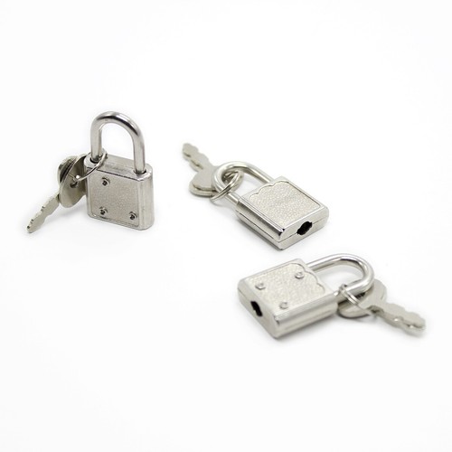 20sets Metal Small Square Padlock with Keys MINI Padlocks | eBay
