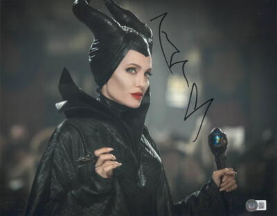 ANGELINA JOLIE SIGNED 11X14 PHOTO MALEFICENT AUTHENTIC AUTOGRAPH ...