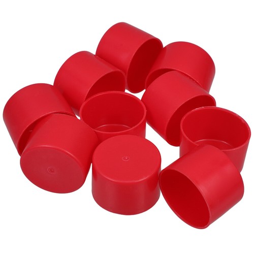 10 Pcs Scaffolding Pipe Sleeve Plastic End Cap Caps 38mm Red Steel ...