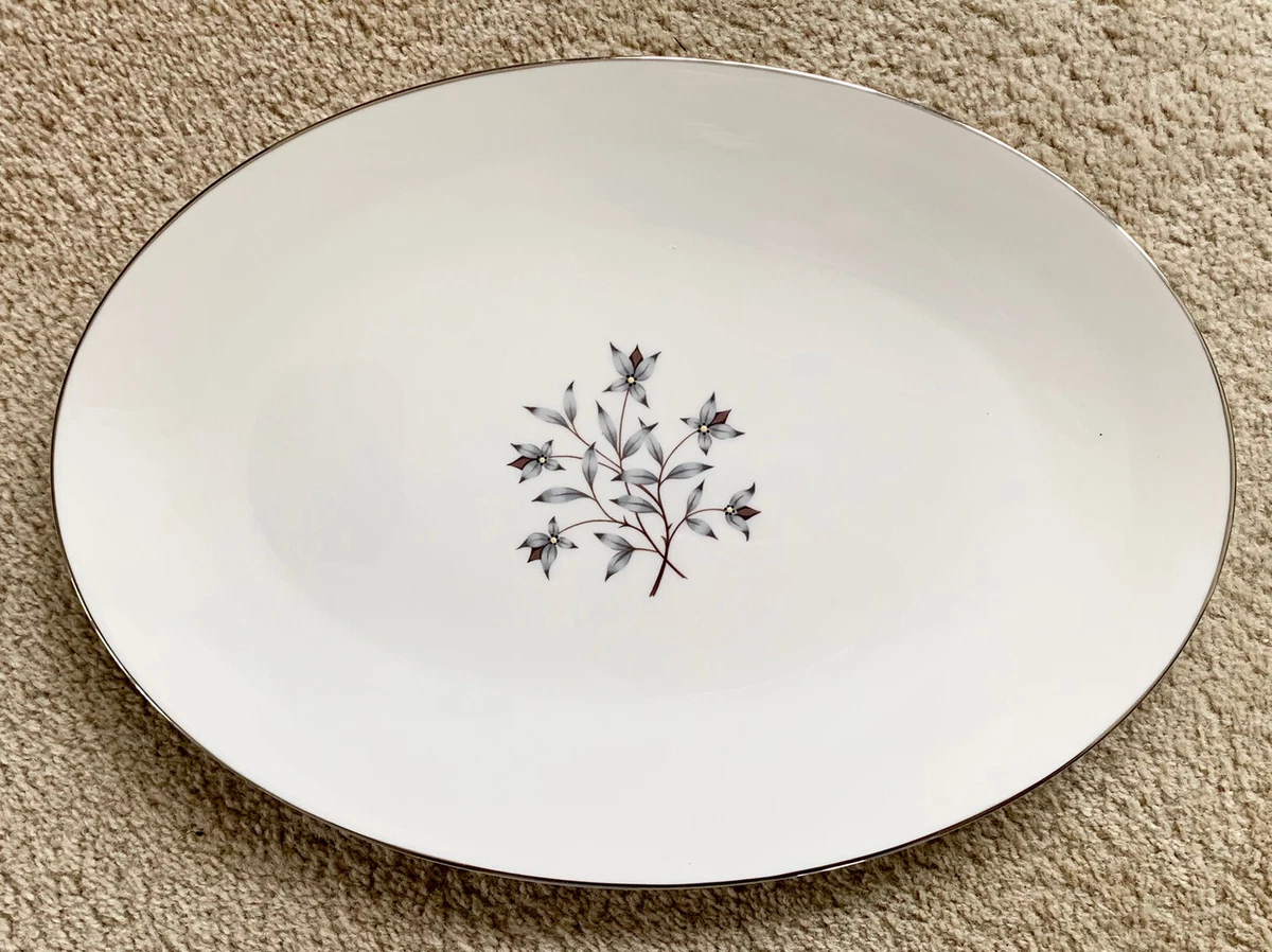 White Lenox Princess Oval Platter Bone China Platinum Rim, 54% OFF