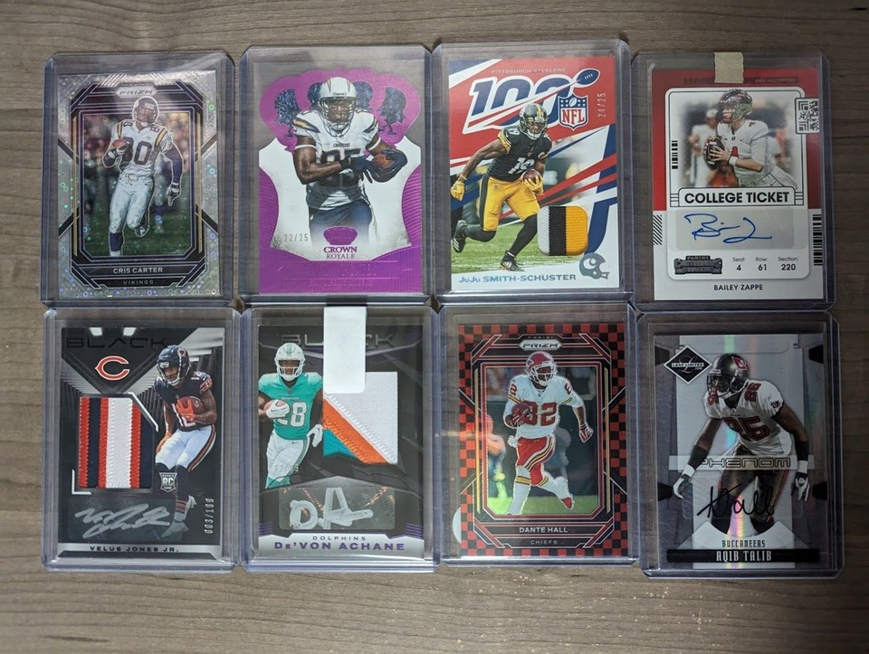 NFL Hot Packs - 15 Cards With 5 Rookies / Slabs, Autos, Mems, SPs ...