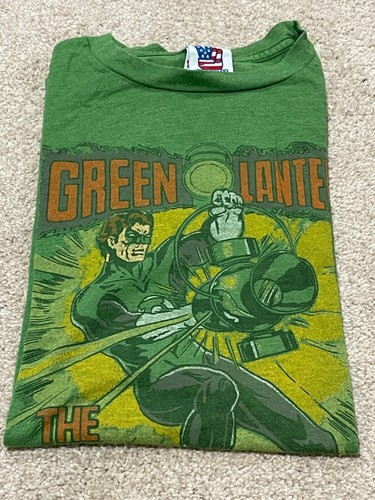 JUNK FOOD Green Lantern men's t-shirt LARGE L | eBay