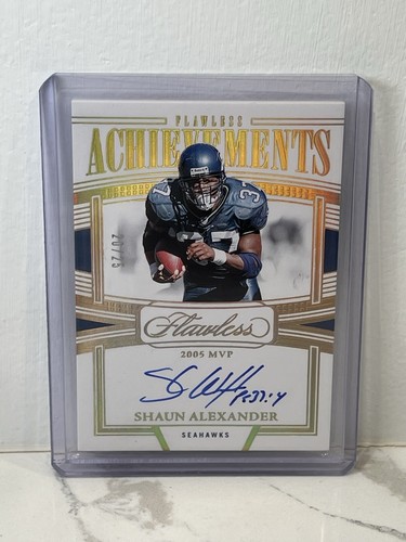2023 Panini Flawless Achievements Shaun Alexander 2005 MVP /25 Auto #FA ...