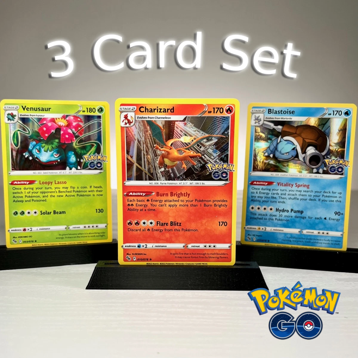 Charizard Blastoise Venusaur Cards