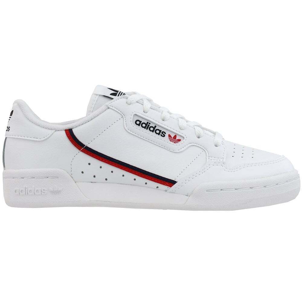 Size 4 (GS) - adidas Continental 80 Low White Navy Scarlet - F99787 for ...