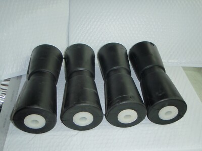BOAT TRAILER CENTER ROLLER FOR 10" BRACKET 5/8" HOLE 7-1871 4-pac BLACK ...