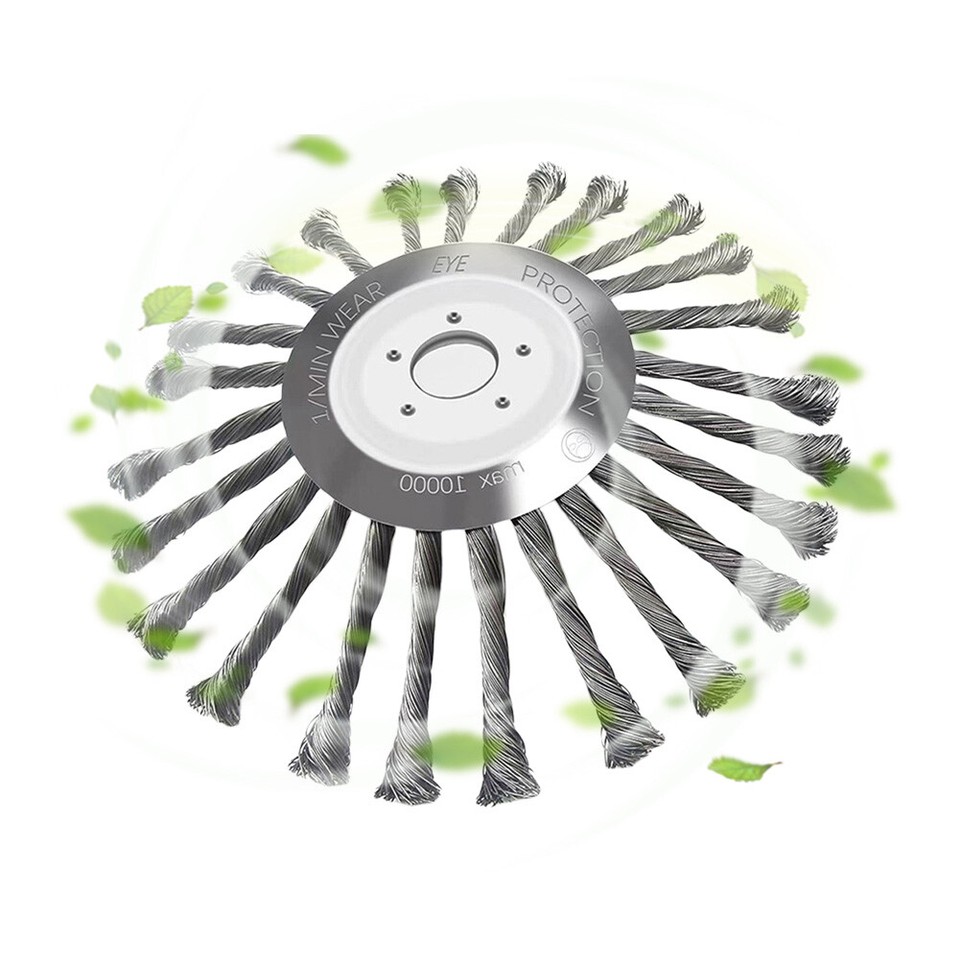 10inch Derusting Weeding Wheel Universal Garden Weeding Brush Rotary ...