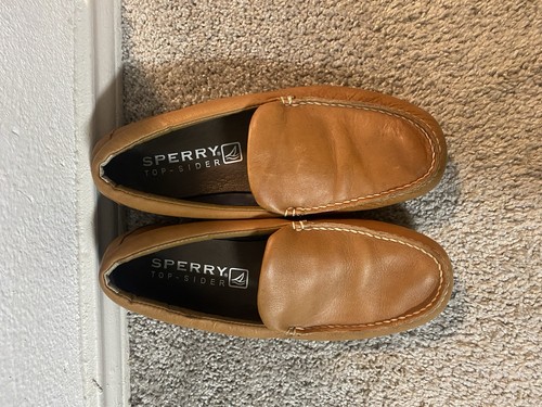 Sperry Men’s Brown Leather Wave Driver Loafers Slip-On Shoes Men’s Size ...