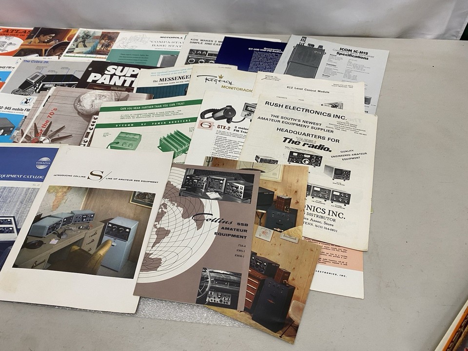 Vintage Ham CB Tubes Stereo Collins Radio EF Johnson Motorola Brochure ...