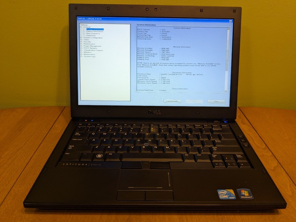 Dell Latitude E4310 Laptop 13" Intel Core i5-520M 2.4GHz, 4GB RAM, No ...