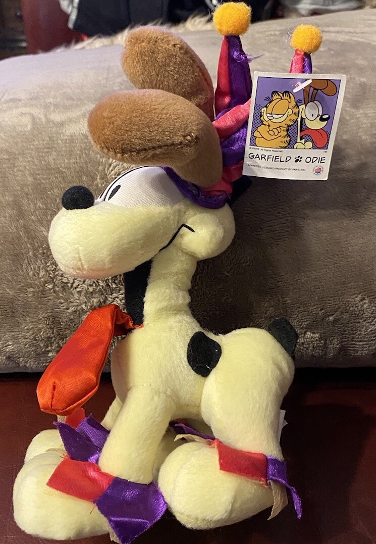 Paws Nanco Rare/HTF VTG Garfield "Odie" Jester Dog 11" Plush Toy | eBay
