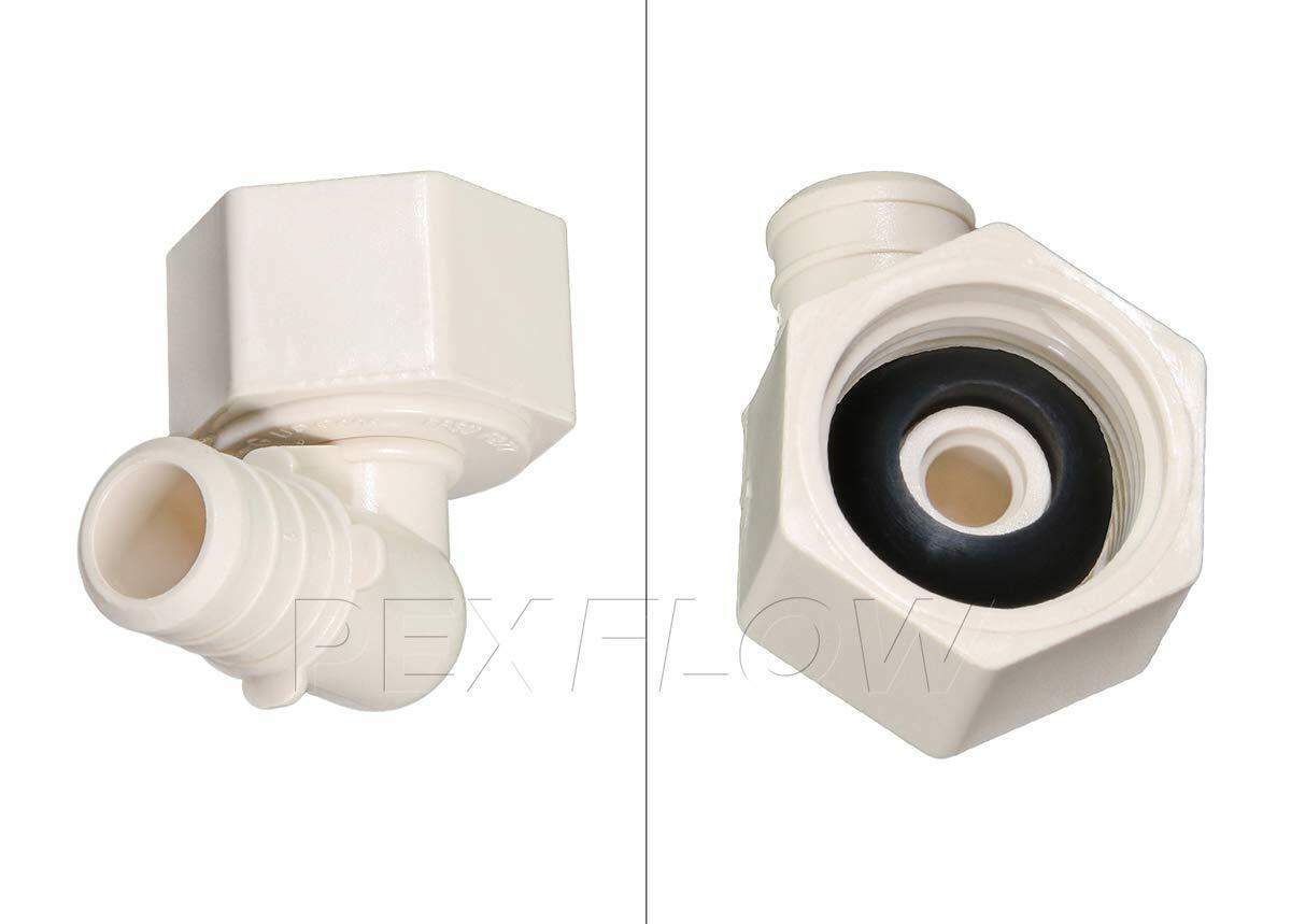 Pexflow Poly Alloy 90 Degree Swivel Elbow Pex x FPT Barb Pipe Fitting ...