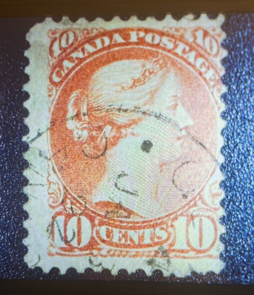 Canada Scott #45a - Dull Rose - 1892 CDS - Hinge Remnant - Used ...