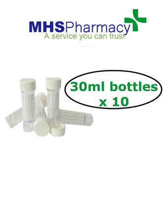 30ml Universal containers specimen containers sample bottle labelled ...