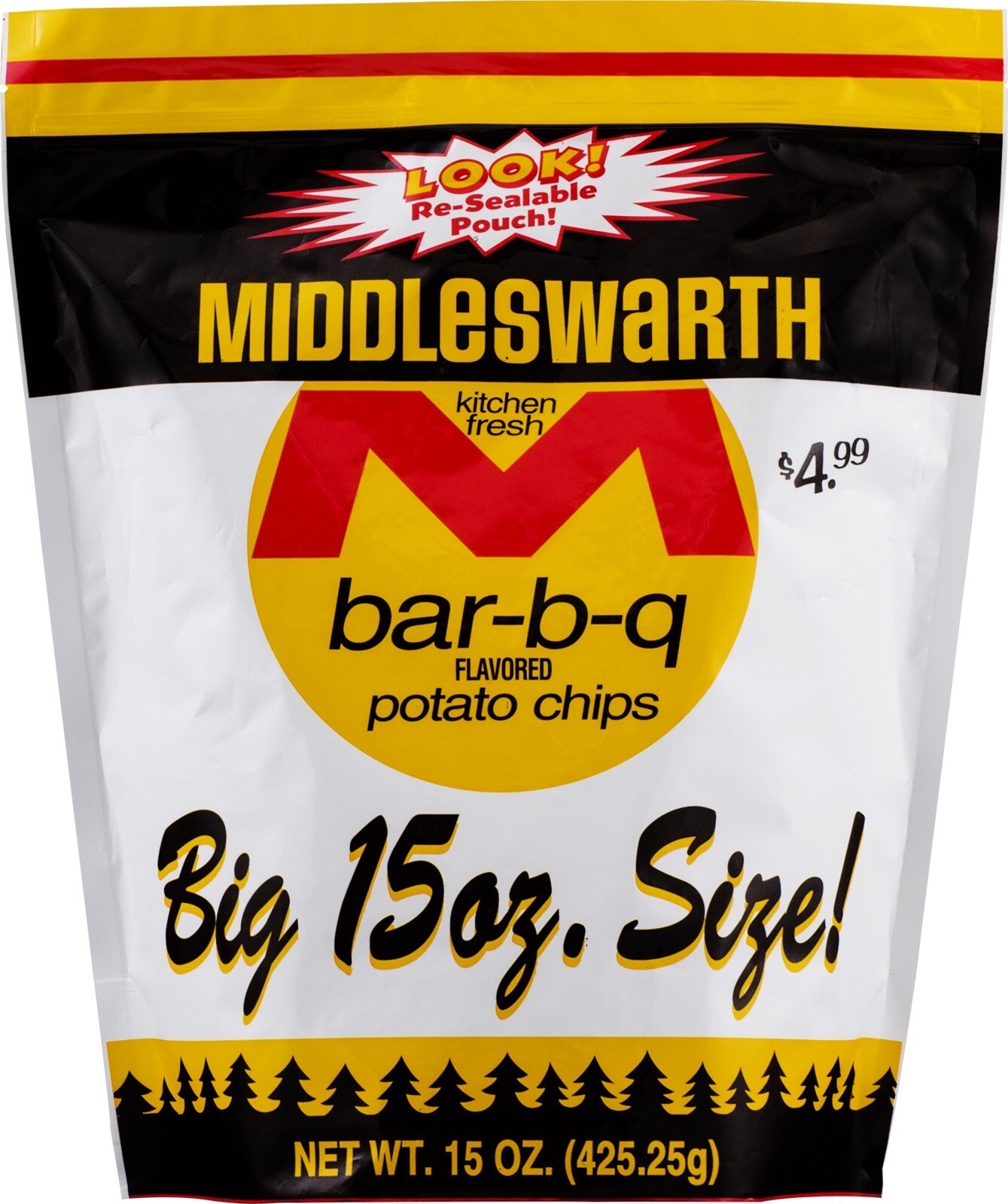 Middleswarth Kitchen Fresh Potato Chips BBQ, Fresh. 15 oz. | eBay