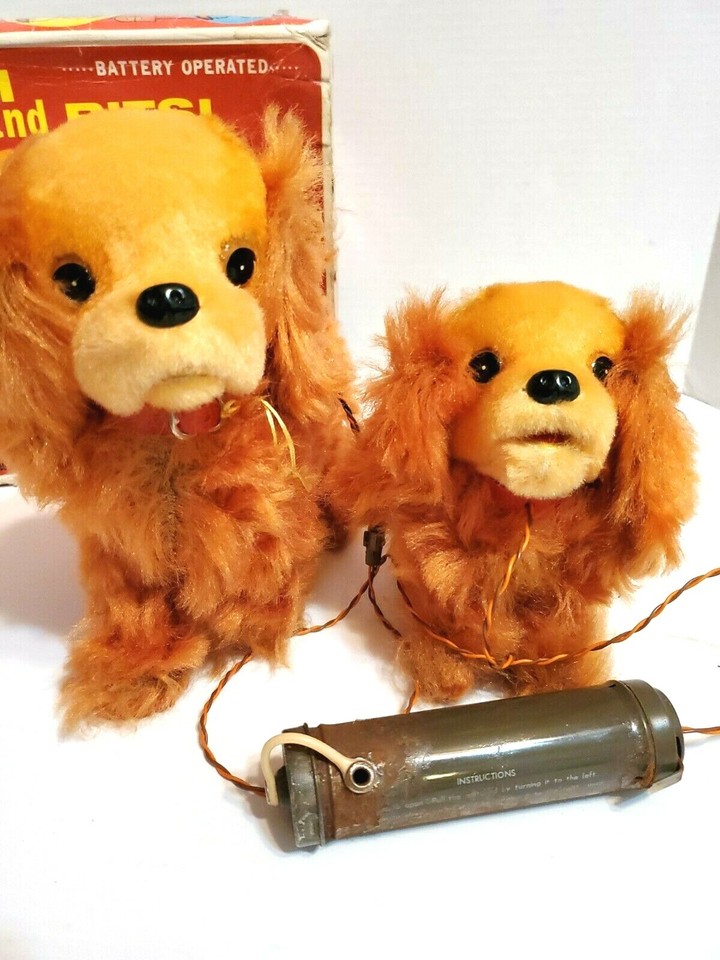 Alps 1950s Mitsi And Bitsi Battery Operated Dogs Japan Rare Original ...