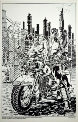 The TERMINATOR Art Print 2 by Artist Chris Warner Dark Horse 1984 | eBay