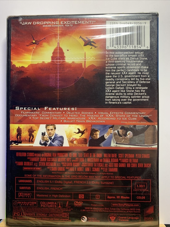 XXX: State of the Union (DVD, 2005, Special Edition, Full Frame ...