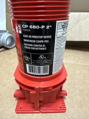 Hilti CP680-P, 2" CastIn One Step Firestop, 2172996, Lot Of 4 Units | eBay
