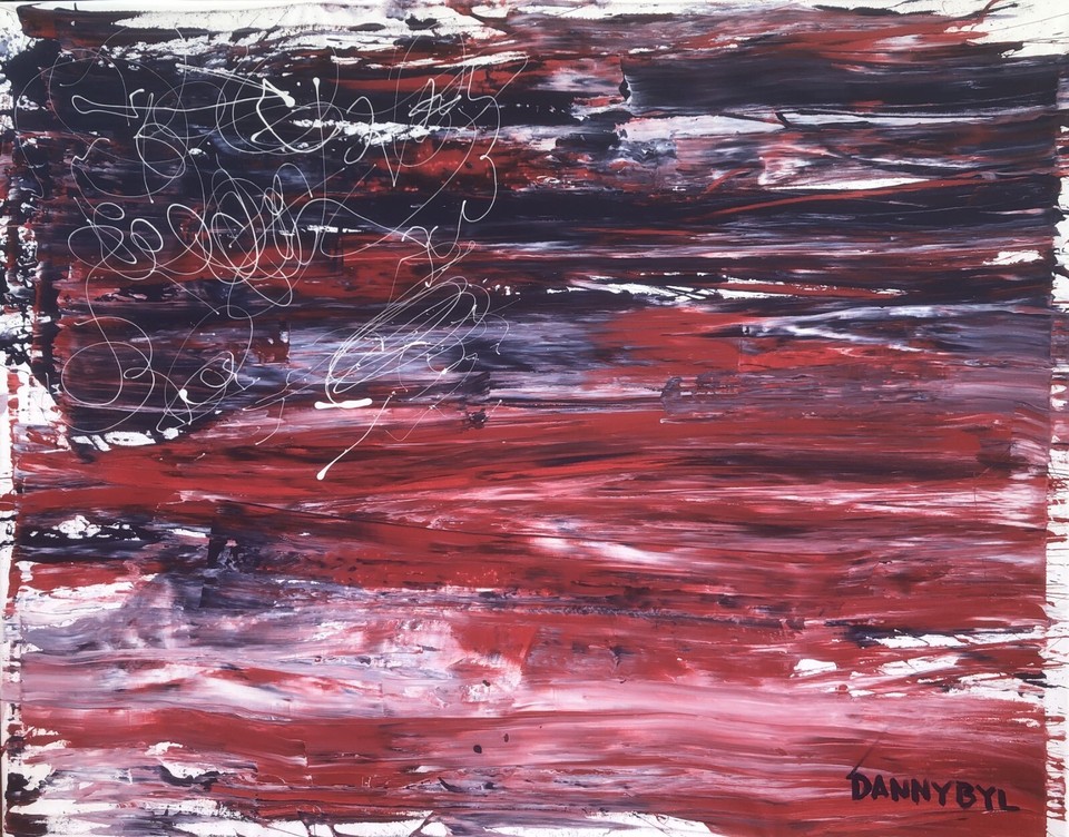 USA FLAG Original Art PAINTING DAN BYL Patriotic Modern Contemporary ...