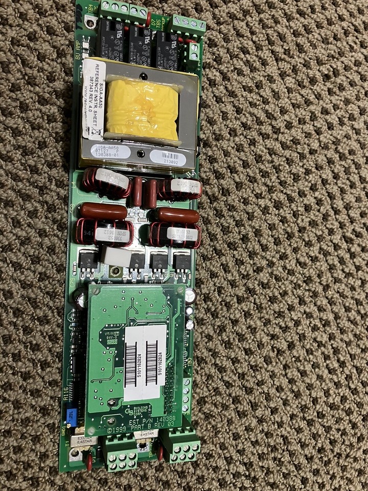 EDWARDS EST SIGA-AA50 INTELLIGENT AUDIO AMPLIFIER FIRE BOARD | eBay