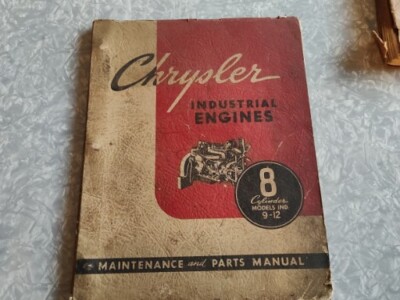 Chrysler Models 9 10 11 12 Industrial Engines Parts Catalog ...