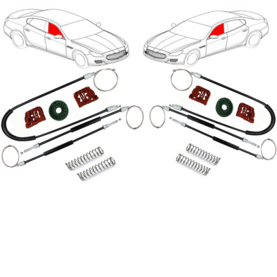 Window Regulator Repair Kit Front Right + Left Maserati Quattroporte ...