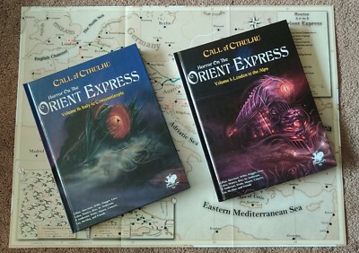 Call of Cthulhu 7th edition Horror on the Orient Express Vol 1 &2 + Map ...