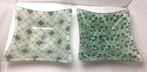 Prima Designs Glass Trinket Candy Dishes Set of Two New | eBay