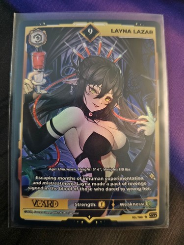 Gamersupps VCARD Rising Stars Unlimited Edition Holo 9 Vtuber Layna ...