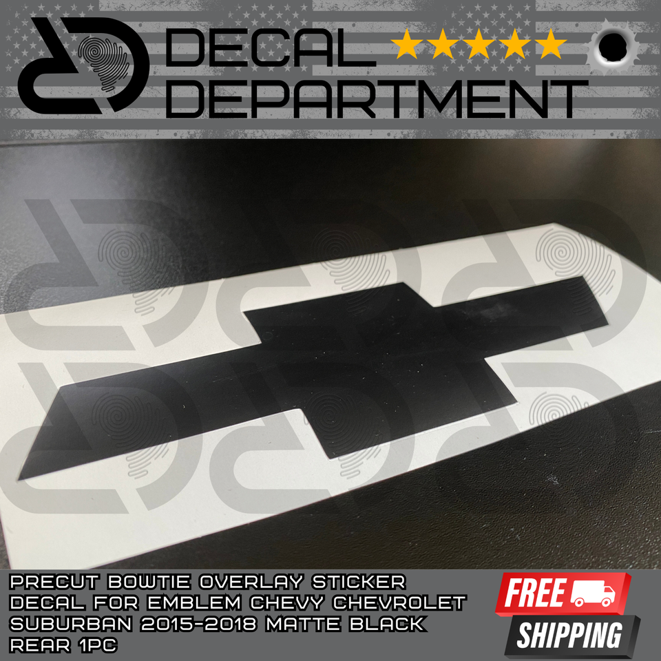 Precut Bowtie Overlay Sticker DECAL for Emblem Chevy Chevrolet Suburban ...