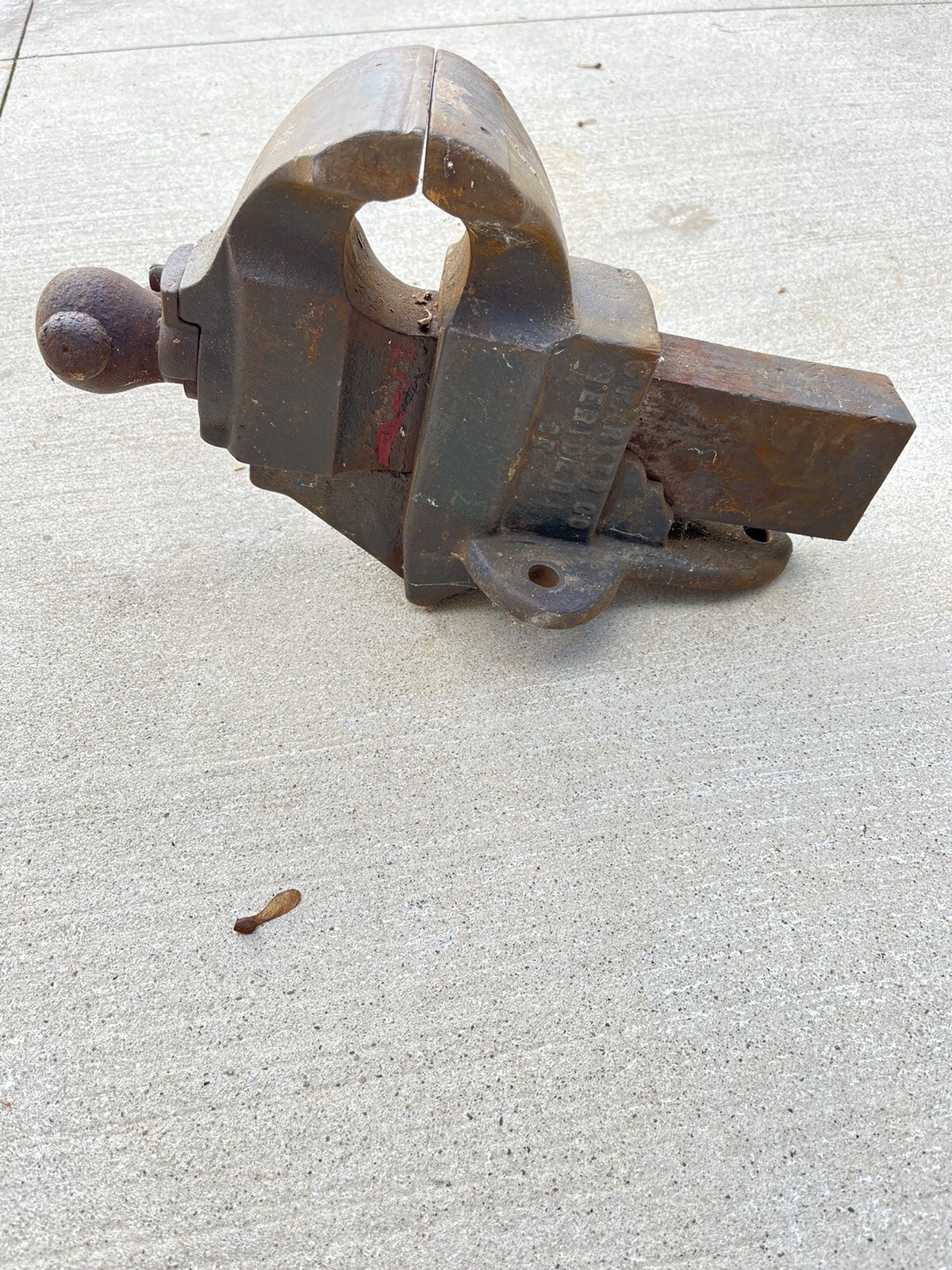 c Parker co 200 bench vise htf 4” Jaws 43+lbs | eBay