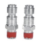 Automotive Air Plug Set, 3/8 Inch Body Size, 1/4 Inch NPT 2PCS 1/4MNPT ...